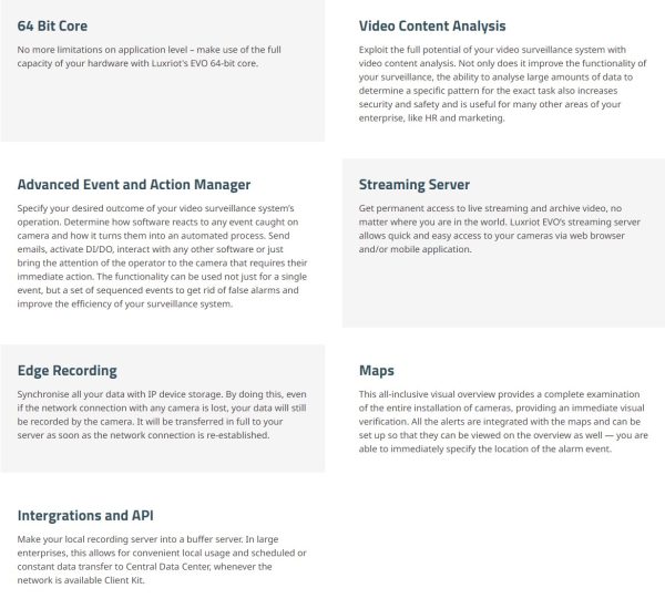 Luxriot Evo S - PT. Prospek Vinet Cemerlang