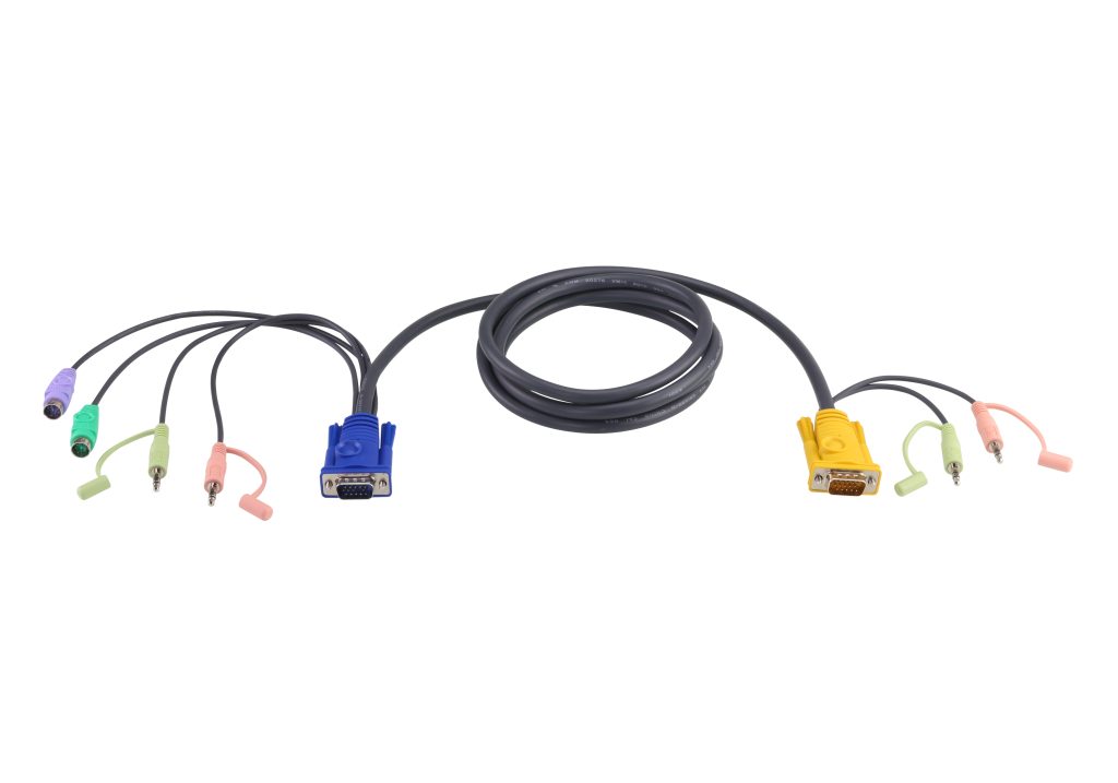 ATEN 2L-5302P PS/2 KVM Cable with 3 in 1 SPHD and Audio